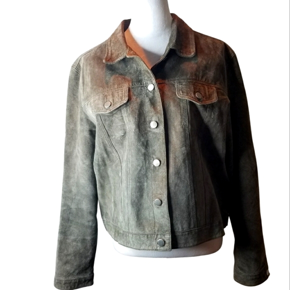 Crossroads | Jackets & Coats | Crossroads Mocha Brown Leather Jacket ...